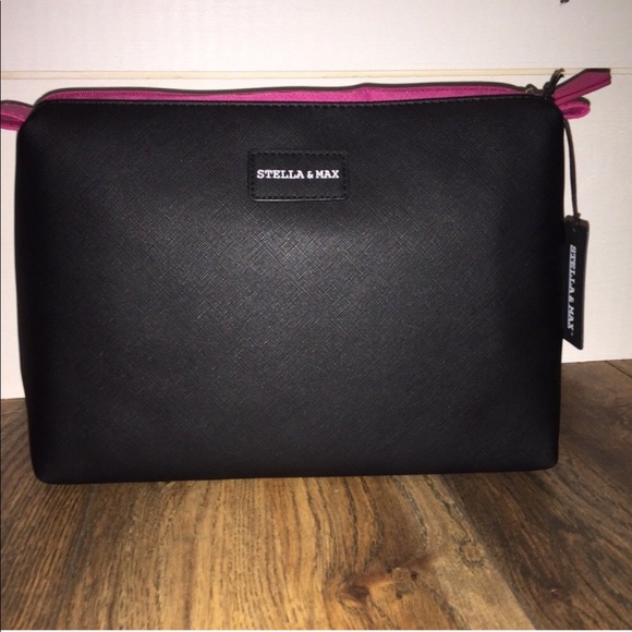 Stella & Max | Bags | Nwt Stella Max Pug Life Large Cosmetic Pouch ...
